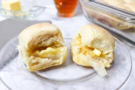 Homemade Soft Dinner Rolls Recipe in the Bread Machine - Living in Normal
