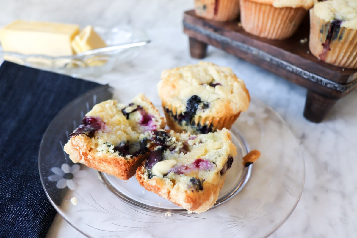 Buttermilk Blueberry Muffins Recipe - Living in Normal