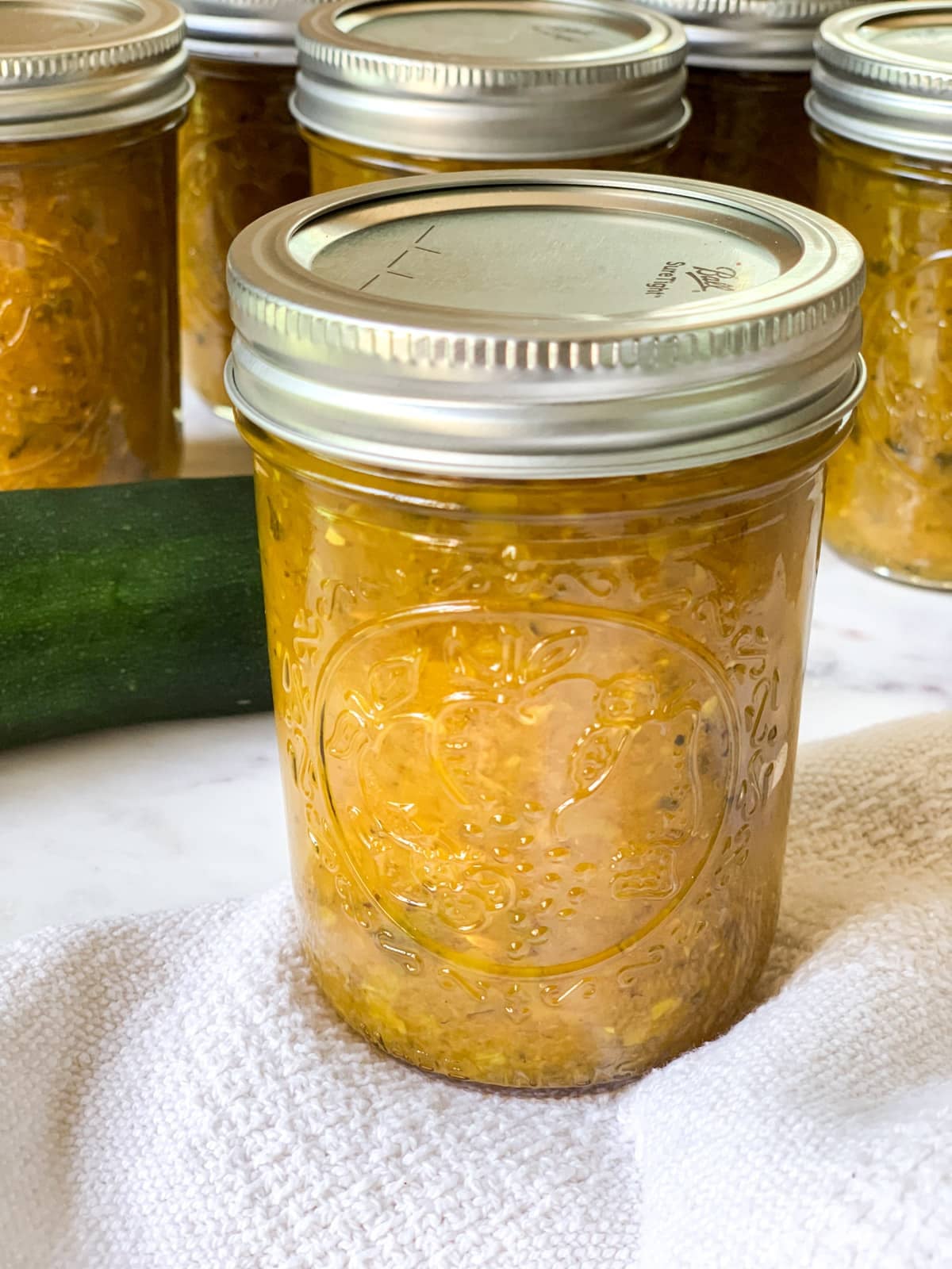 Grandma's Old-Fashioned Zucchini Relish Canning Recipe - Living in Normal